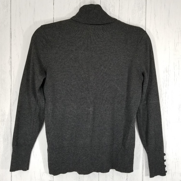 Spense | Sweaters | Spense Knits Gray Long Sleeve Turtleneck Sweater ...